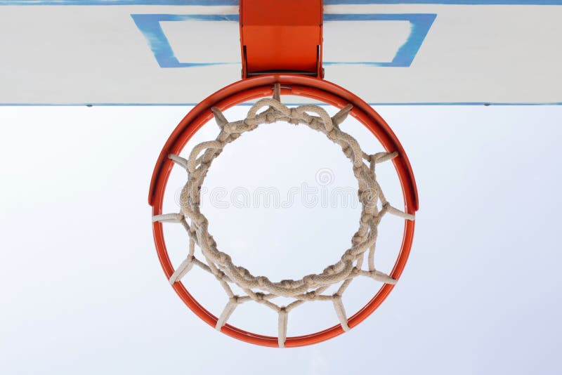 Basketball Backboard, Hoop and Net Stock Image - Image of game, basket ...