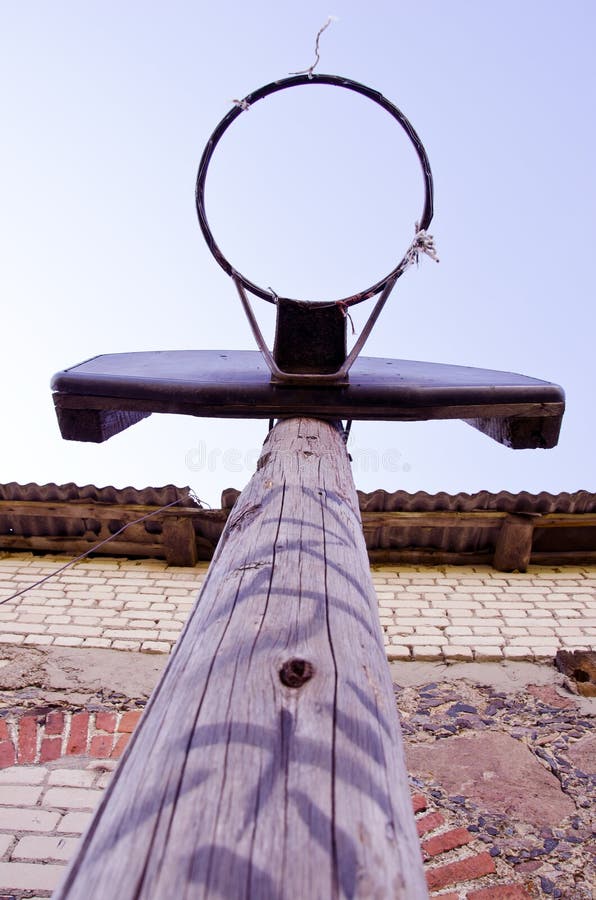 Primitive Basketball Backboard Stock Photo - Image of primitive, memory ...