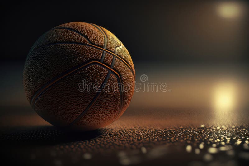 Basketball Background. AI Generation Stock Illustration - Illustration ...