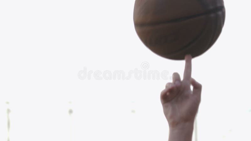 Basketball Balancing and Spinning on a Finger Stock Footage - Video of ...