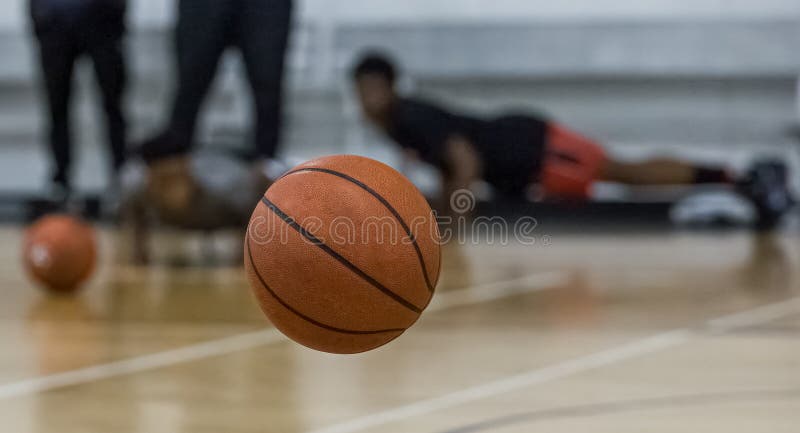 Basketball ball bumped stock photo. Image of yellow - 274039502