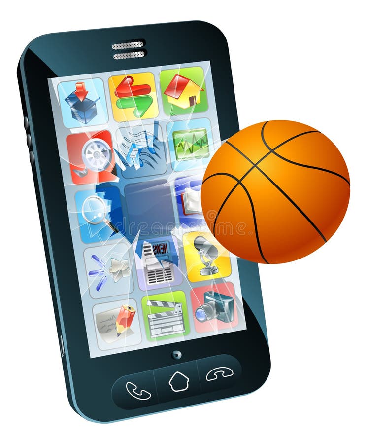 Basketball Mobile Phone Stock Illustrations – 645 Basketball Mobile ...
