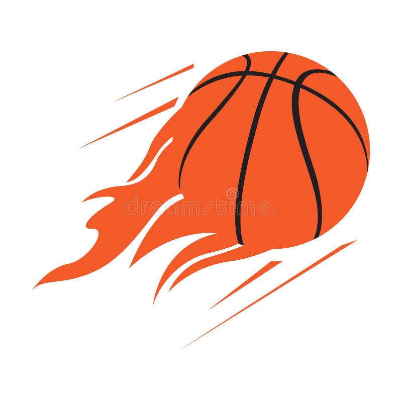 Basketball Ball with an Effect Stock Vector - Illustration of white ...