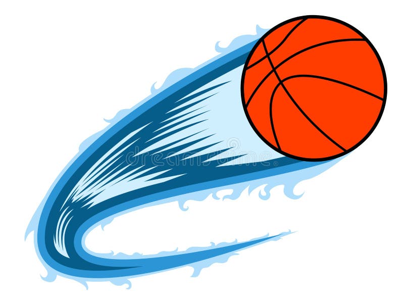 Basketball Ball with an Effect Stock Vector - Illustration of game ...