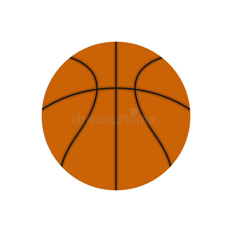 Basketball ball flat icon stock illustration. Illustration of indoors ... Basketball ball flat icon stock illustration. Illustration of indoors ...