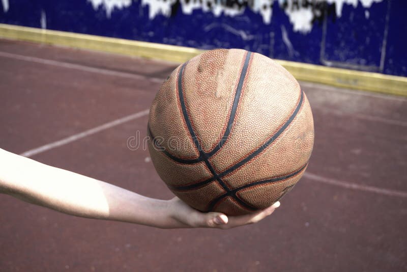 Basketball Ball in Hand a Lot of Stock Photo - Image of basketball ...