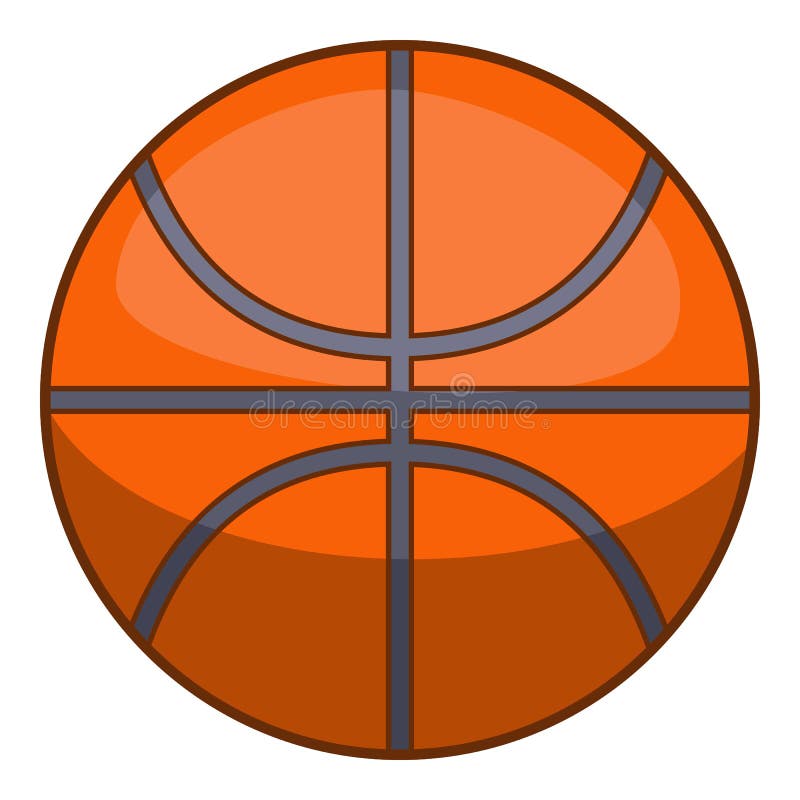 Basketball Ball Icon, Cartoon Style Stock Vector - Illustration of ...