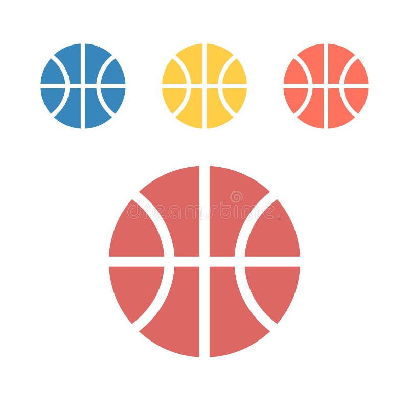 Basketball Icon Icon. Vector Signs for Web Graphics. Stock Vector ...