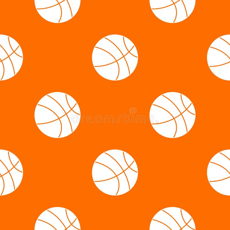 Basketball Ball Pattern Seamless Stock Vector - Illustration of ball ...