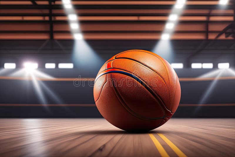 Basketball Ball and Sport Background Playground Stock Illustration ...