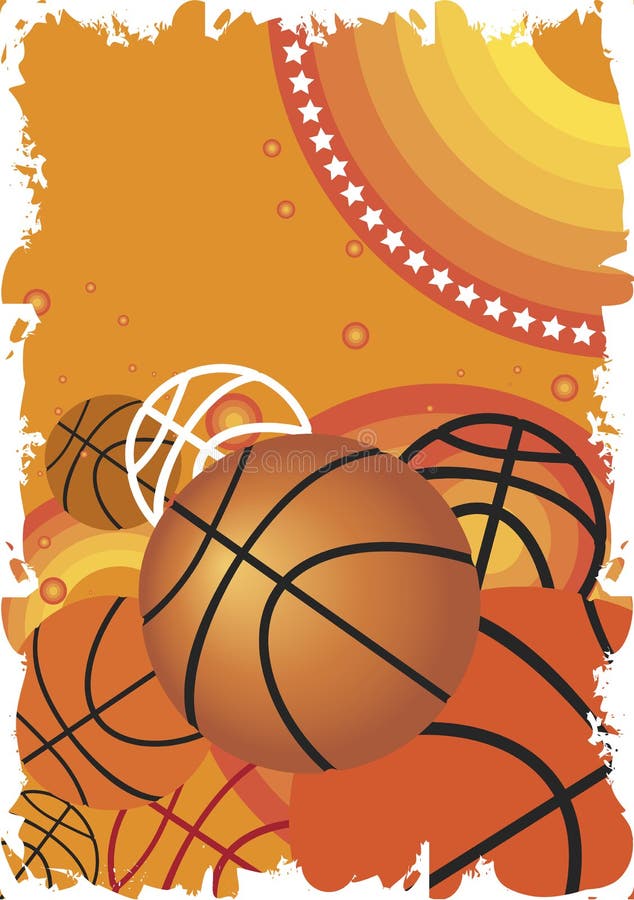 Basketball banner stock vector. Illustration of ball - 39134211