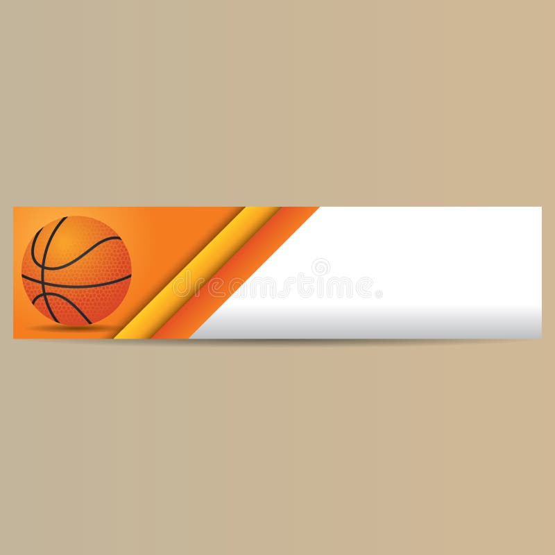 Basketball Banner. Vector Illustration Decorative Design Stock Vector ...