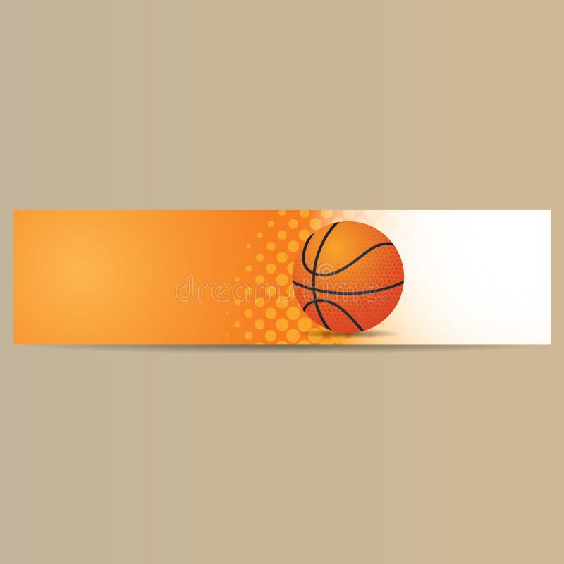 Basketball Banner. Vector Illustration Decorative Design Stock Vector ...