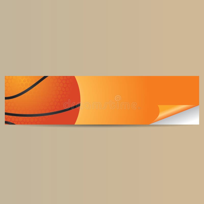 Basketball Banner. Vector Illustration Decorative Design Stock Vector ...