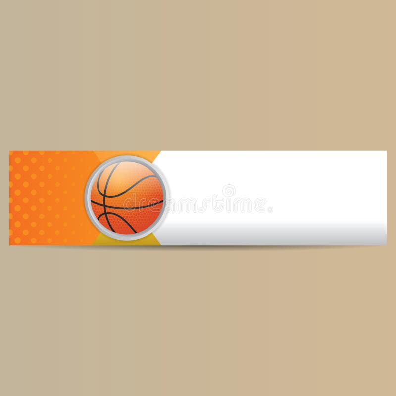 Basketball Banner. Vector Illustration Decorative Design Stock Vector ...