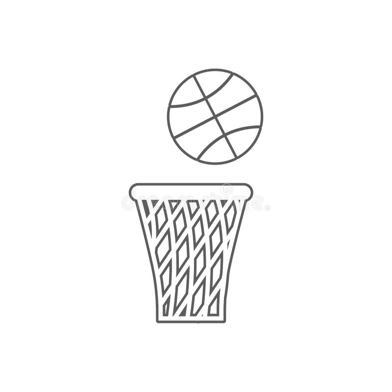Basketball Basket and Ball Icon. Element of Sport for Mobile Concept ...