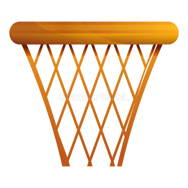 Basketball Basket Icon, Cartoon Style Stock Vector - Illustration of ...