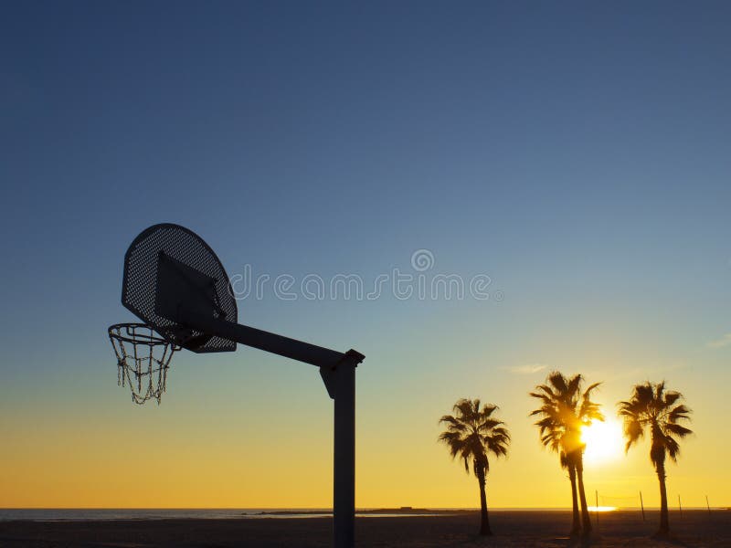 Basketball on the beach stock photo. Image of hoop, leisure - 49879478