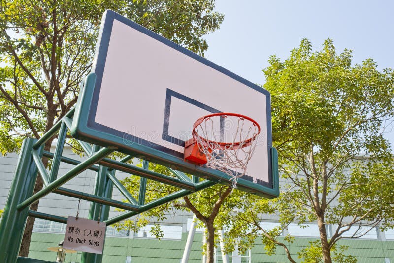 Basketball Board on the Blue Sky Editorial Stock Image - Image of ...