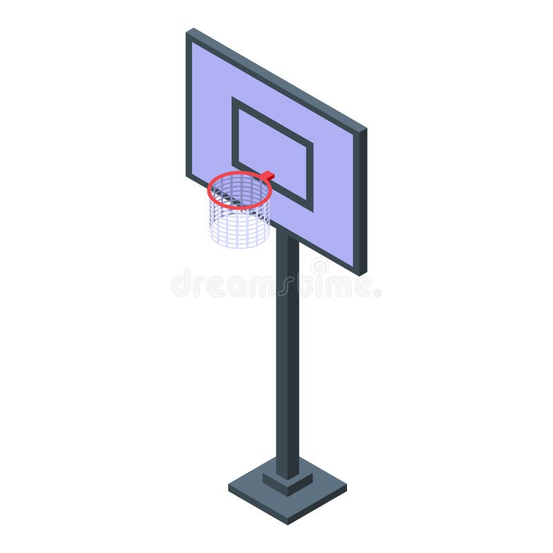 Basketball Board Icon, Isometric Style Stock Vector - Illustration of ...