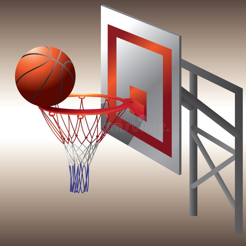 Basketball Board. Vector Illustration Decorative Design Stock Vector ...