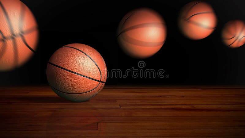 Basketball Bouncing Background By