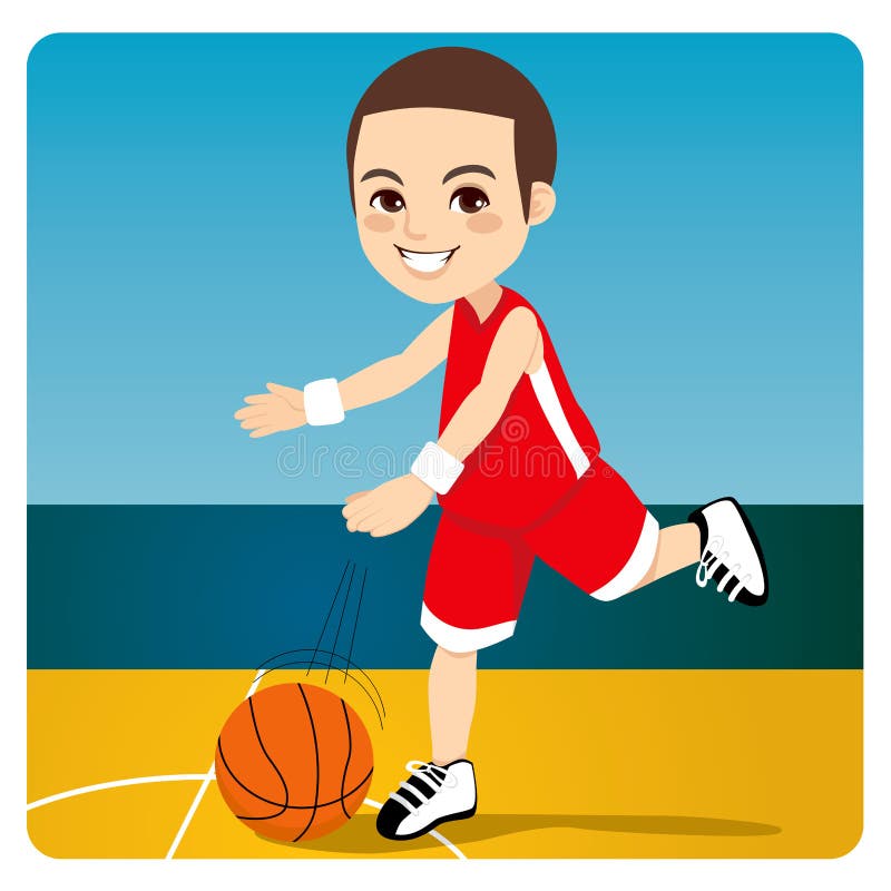 Basketball boy stock vector. Illustration of movement - 2286775