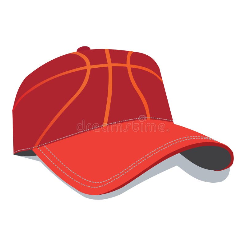 Basketball Cap. Vector Illustration Decorative Design Stock Vector ...