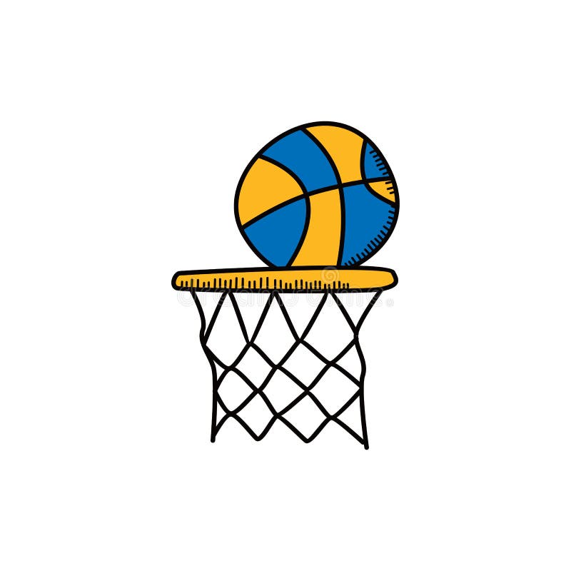 Basketball Cartoon Icon Theme Stock Vector - Illustration of basketball ...
