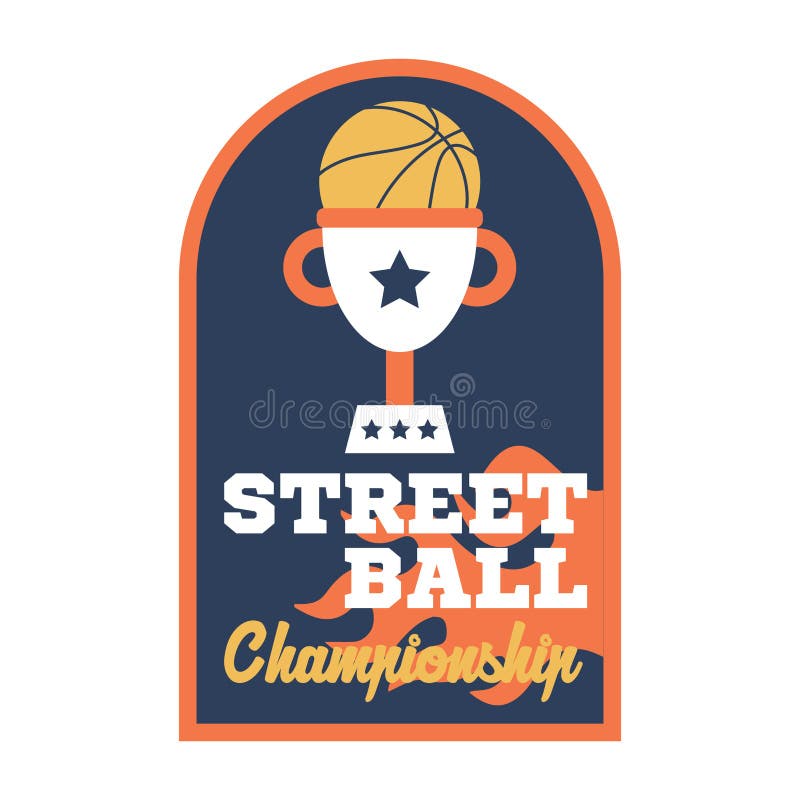 Basketball Championship Sticker. Vector Illustration Decorative Design ...