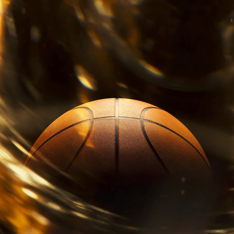 Basketball Close-up on Studio Background - Stock Image Stock Image ...