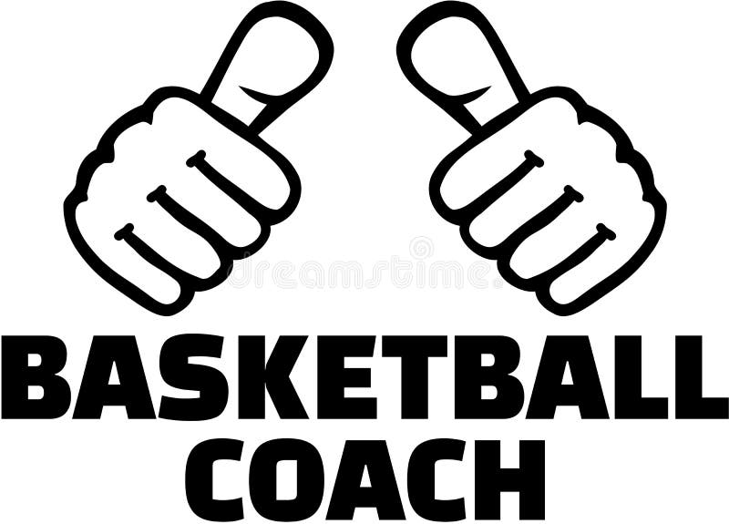 Basketball Coach stock vector. Illustration of white - 85846631