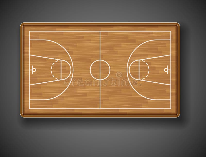 Basketball Court stock vector. Illustration of layout - 16843880