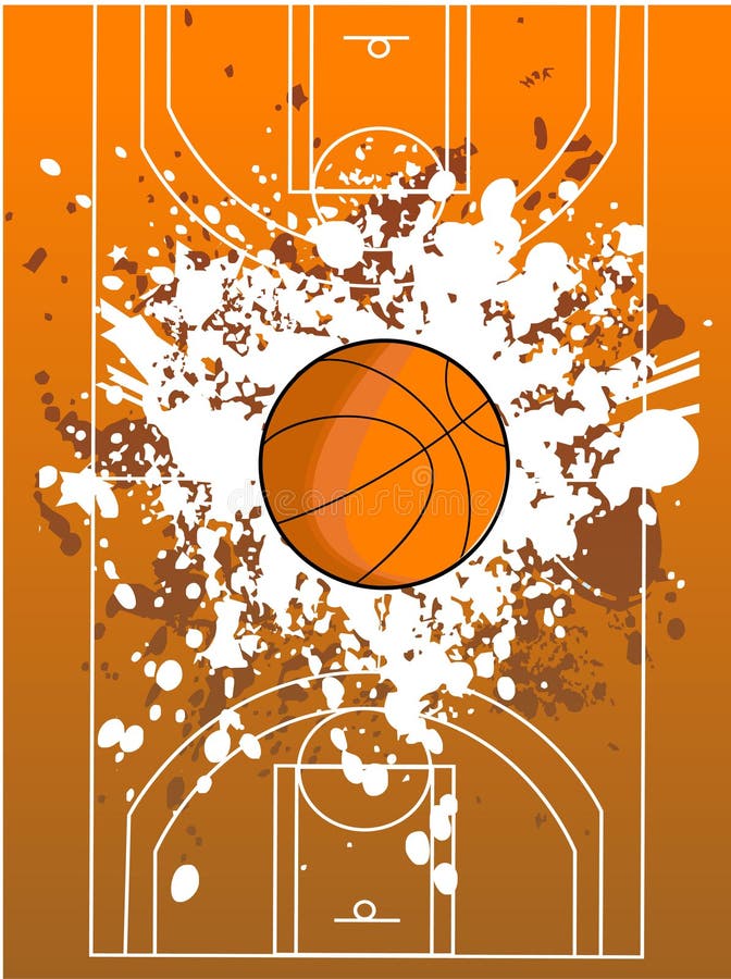Basketball Court Abstract Stock Illustrations – 4,560 Basketball Court ...