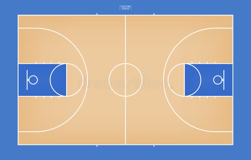 Basketball Court Background. Basketball Field Stock Vector ...