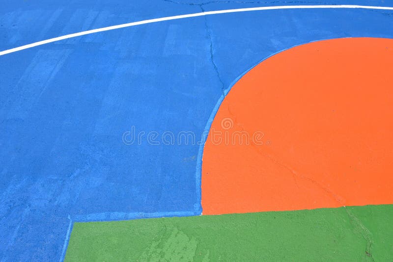Basketball Court Blue Sky and White Background . with Blue Sky Stock ...