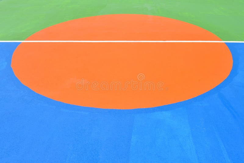 Basketball Court Blue Sky and White Background . with Blue Sky Stock ...