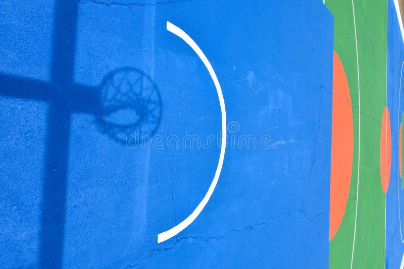 Basketball Court Blue Sky and White Background . with Blue Sky Stock ...
