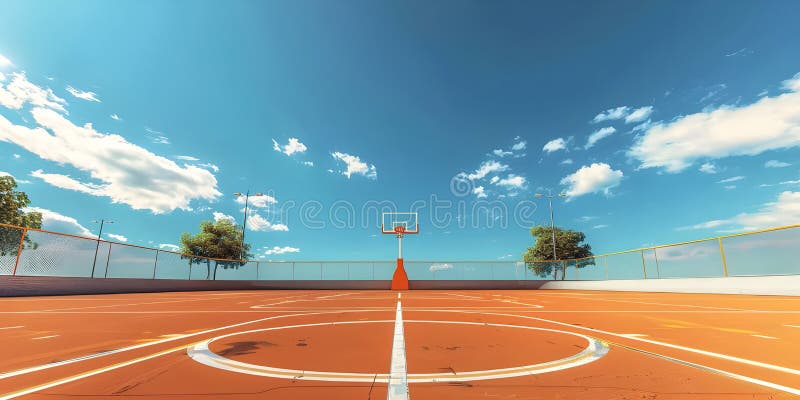 Basketball Court Field Background Stock Illustration - Illustration of ...