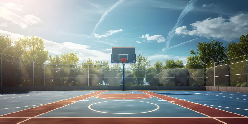 Basketball Court Field Background Stock Illustration - Illustration of ...