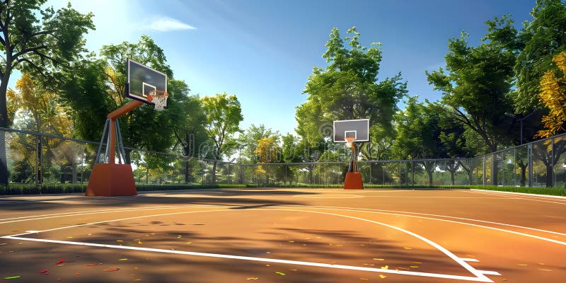 Basketball Court Field Background Stock Illustration - Illustration of ...