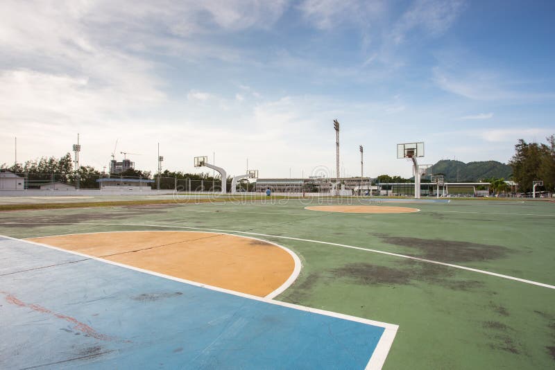 Basketball stock photo. Image of field, floor, high, aerial - 56358654