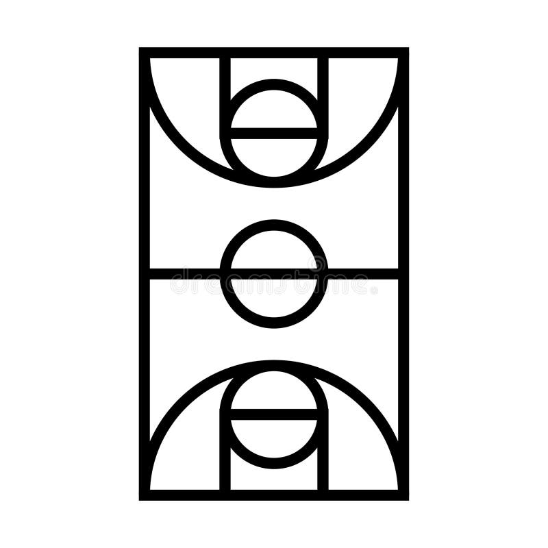 Basketball Court Icon Vector Design Template Stock Vector - Illustration of clip, game: 340059087