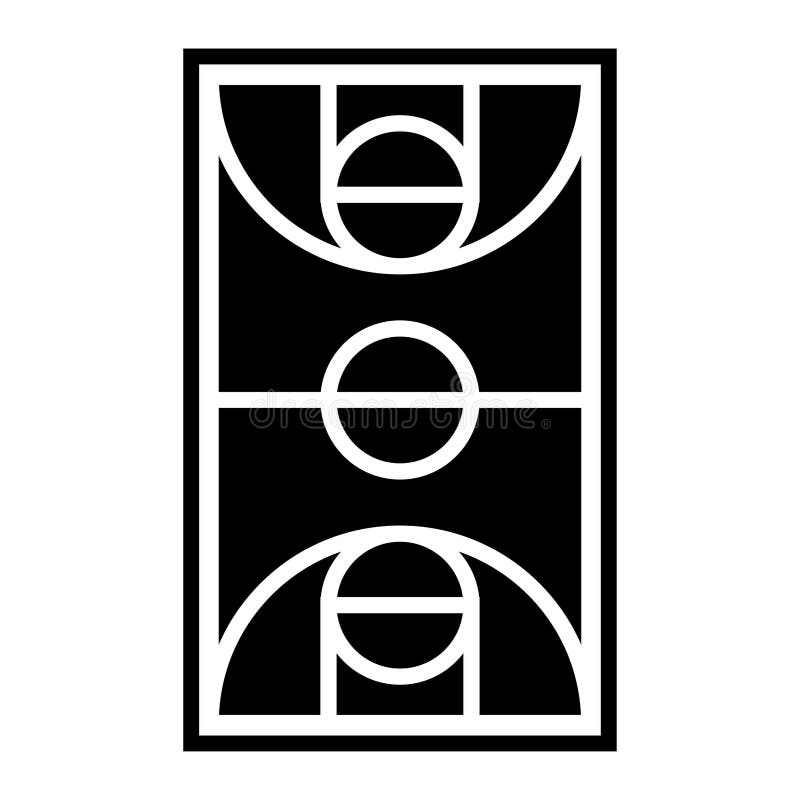 Basketball Court Icon Vector Design Template Stock Illustration ...