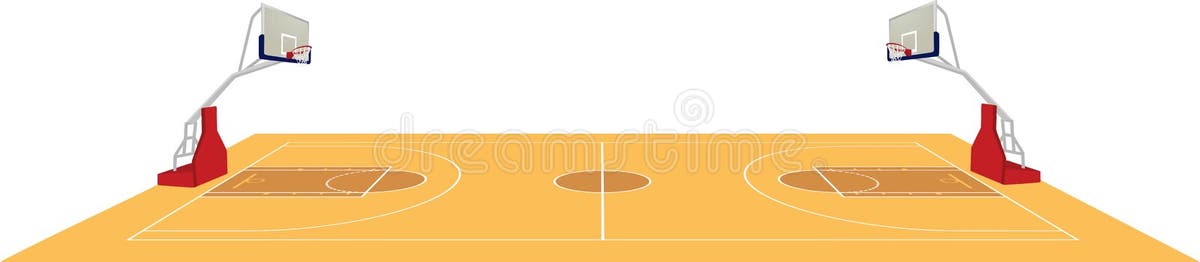 Basketball Court Side View Stock Illustrations – 114 Basketball Court ...