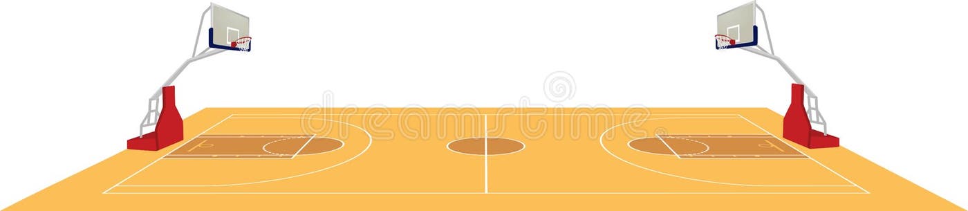 Basketball Court Side View Stock Illustrations – 114 Basketball Court ...