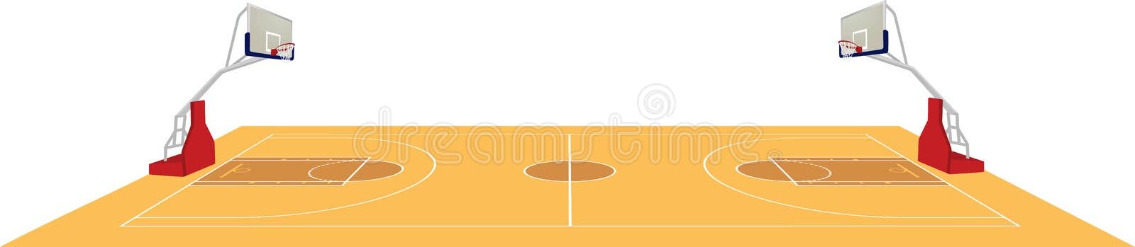 Basketball Court Side View Stock Illustrations – 114 Basketball Court ...