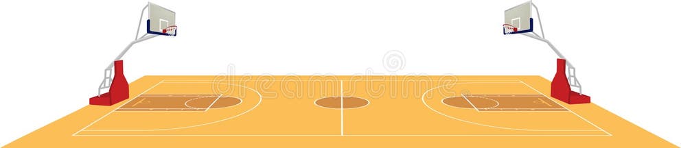 Basketball Court Side View Stock Illustrations – 114 Basketball Court ...
