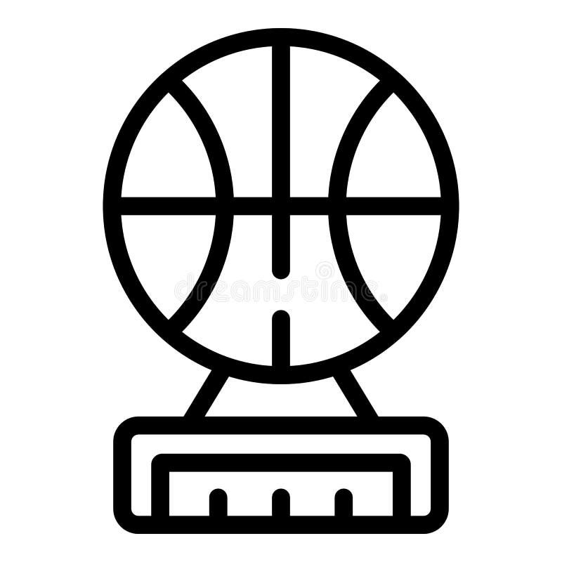 Basketball Cup Icon Outline Vector. Trophy Prize Stock Vector ...