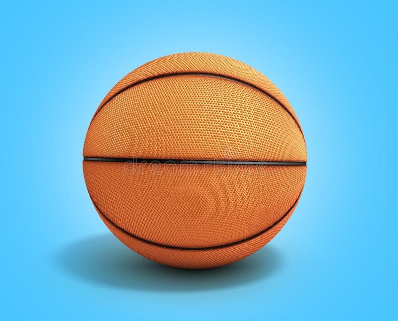 Basketball 3d Render on a Gradient Background Stock Illustration ...